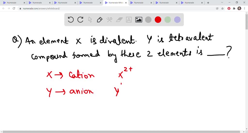 SOLVED: An element X is divalent and another element Y is tetravalent. The compound formed by ...