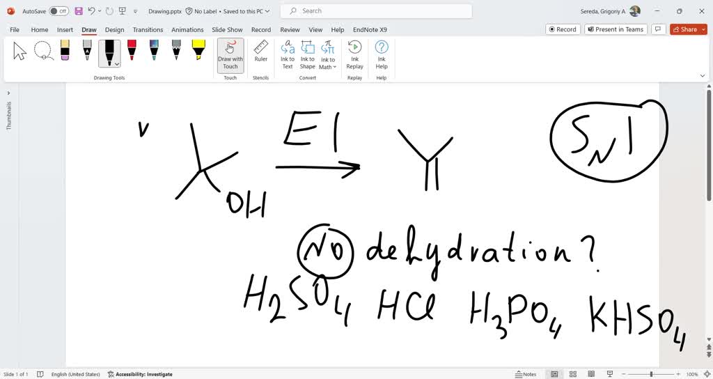 SOLVED: The dehydration of 2-methyl-2-propanol cannon be accomplished by using which of the ...