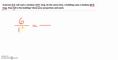 SOLVED: 1. Find the height of a building that has a 100 foot shadow ...