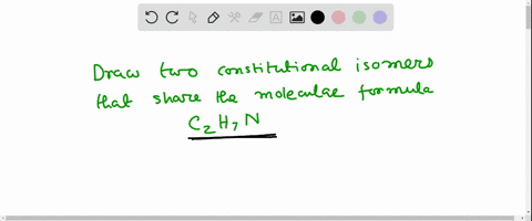 1. Draw two constitutional isomers of molecular formula...