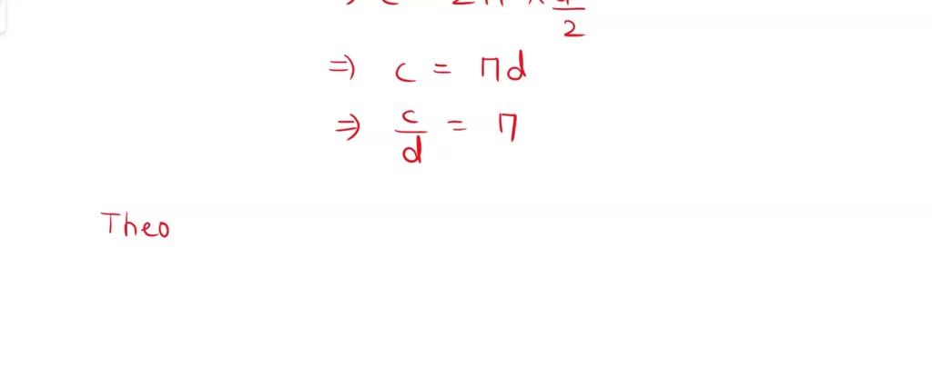 SOLVED: In a circumference vs diameter graph, what would be the ...