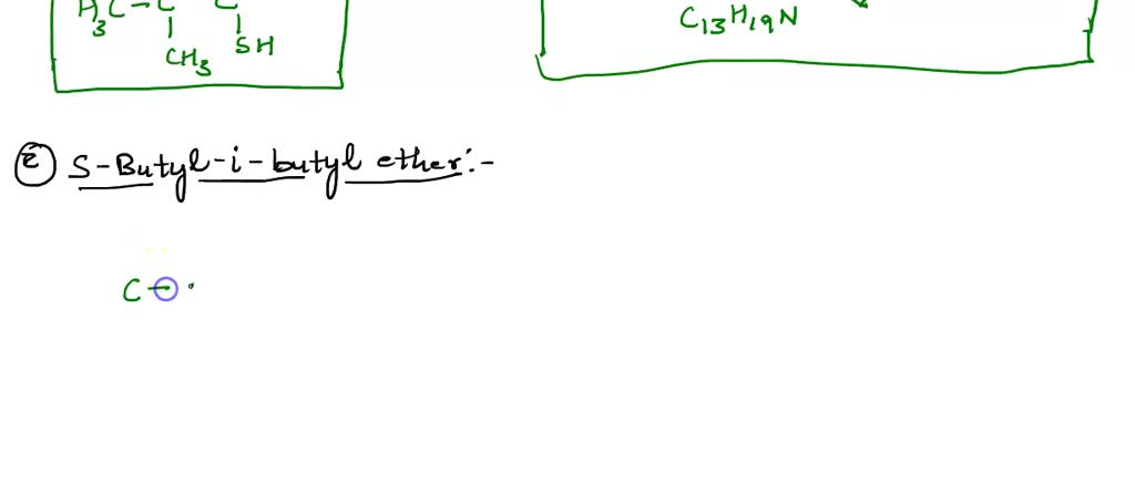 SOLVED: Draw the skeletal structures that correspond to the following names: a) Neopentyl thiol ...