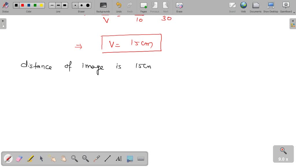 SOLVED: An object 6cm high is held 30cm away from a converging lens of ...