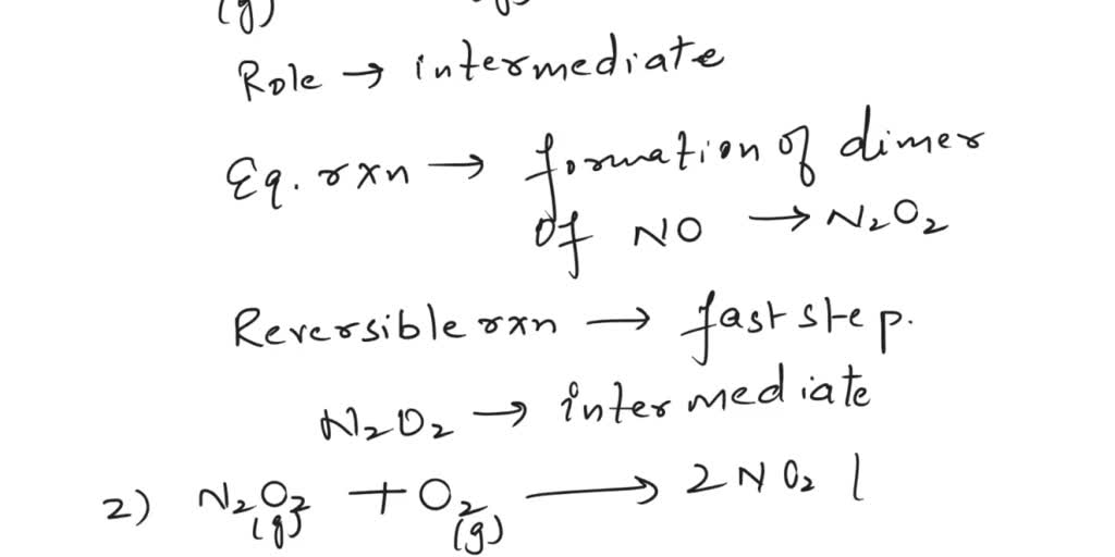 SOLVED: Nitrogen dioxide is produced from the oxidation of nitrogen ...