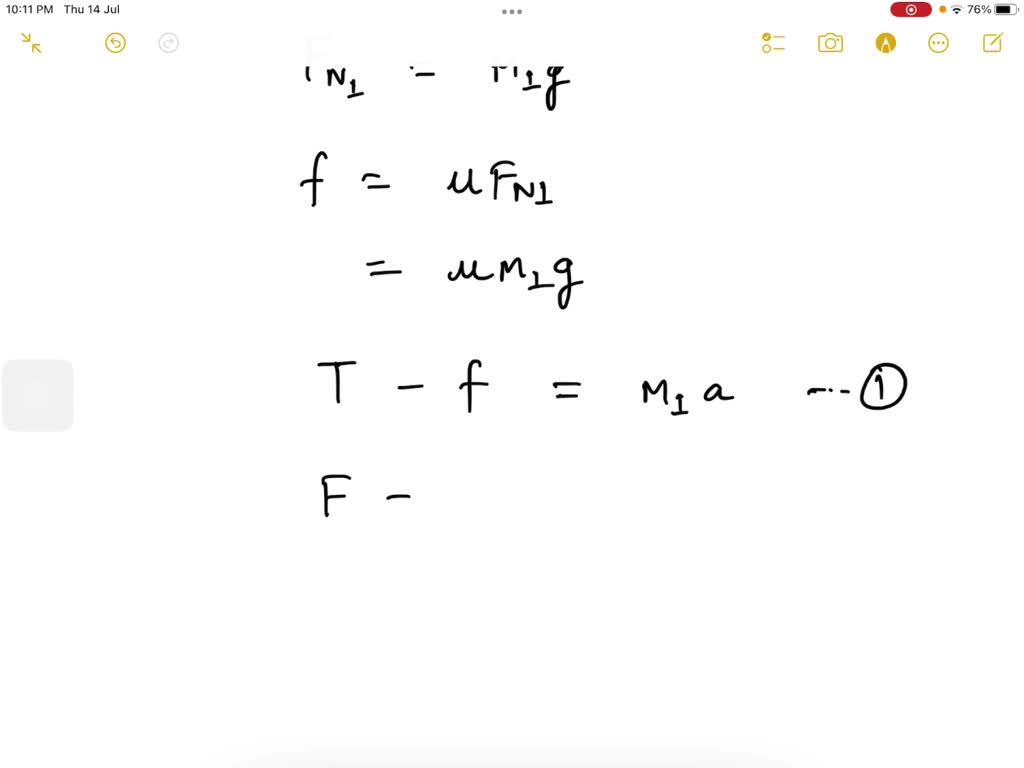 SOLVED: Two masses are connected by a rope and pulled (accelerated) along horizontal surface, as ...