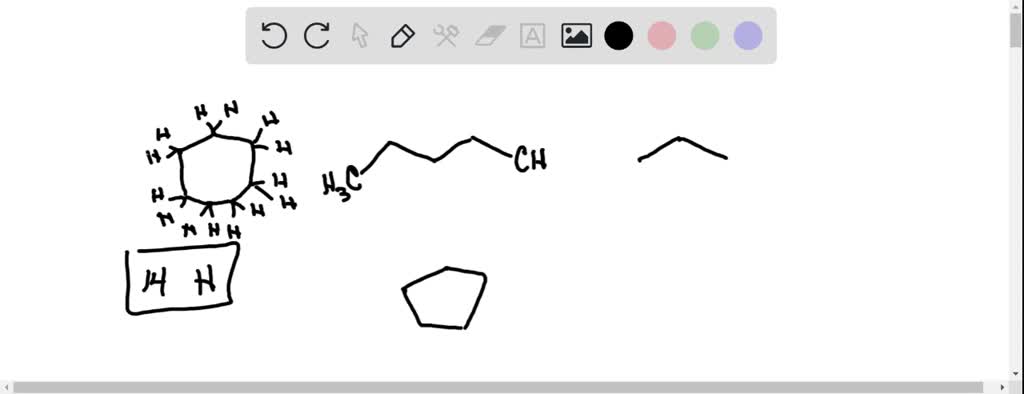 SOLVED:How many hydrogen atoms are in each alkane? cyclic alkane with 7 ...
