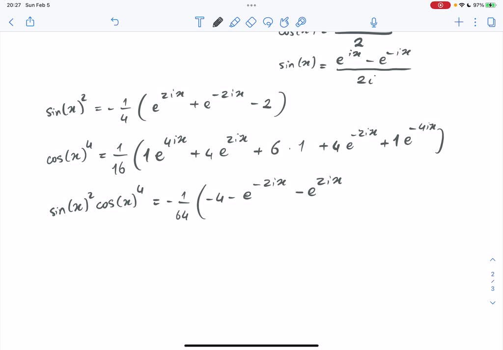 SOLVED Integrate From 0 To Pi Sin x 2 cos x 4 Dx