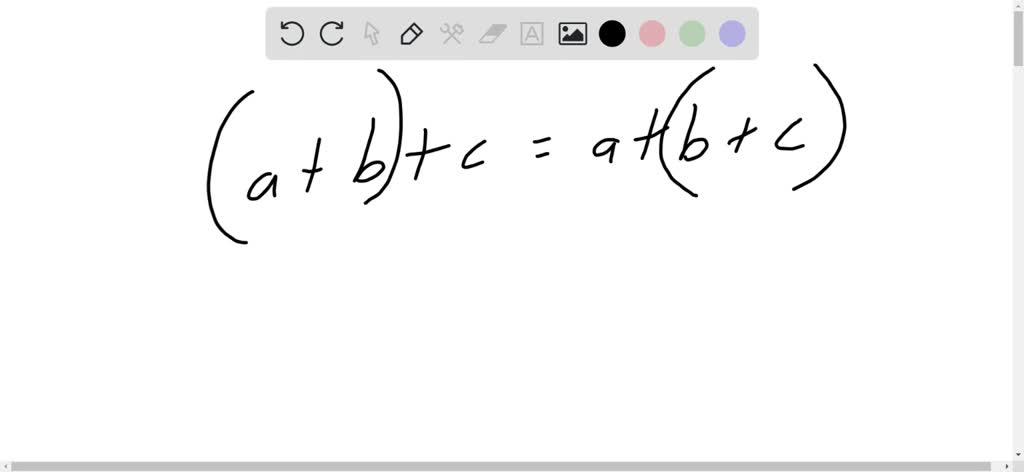 SOLVED: The associative property of addition says you can change the ...