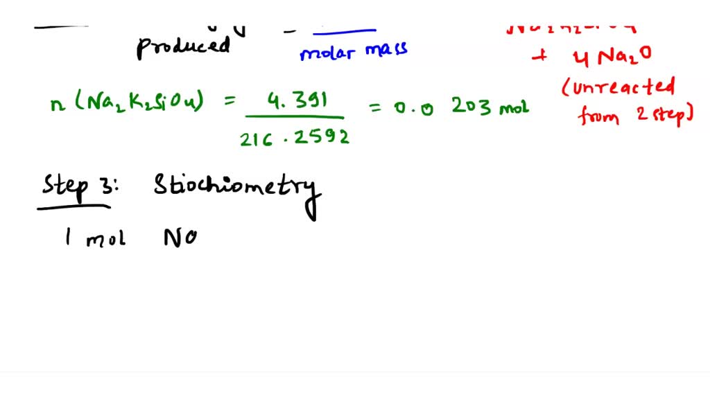SOLVED: Airbags fill with nitrogen gas from a series of reactions ...