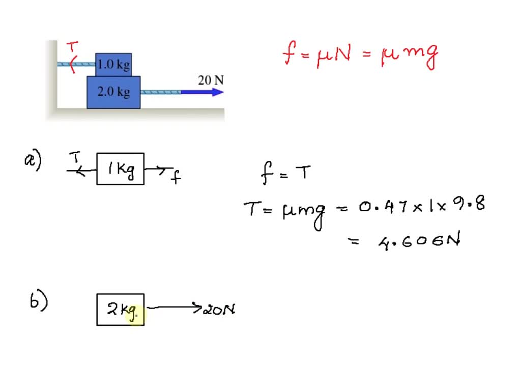 SOLVED:Revier" Constants The 1.0 kg block in the figure is tied to the ...