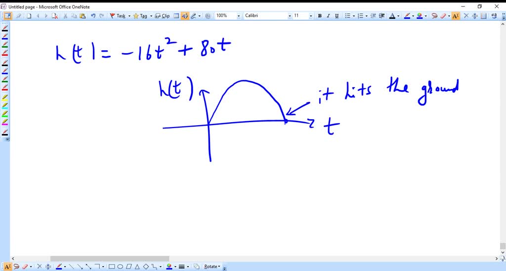 SOLVED: An object is launched from the ground the objects height in ...