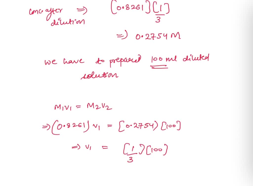 SOLVED: Part 5: Solution Dilution In this experiment you will dilute the solution vou prepared ...