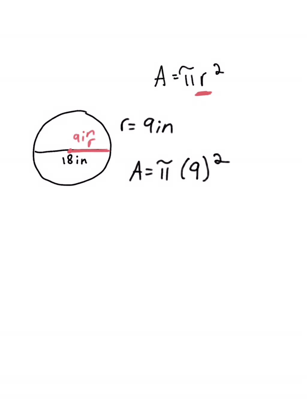 SOLVED: Find the area of a circle circumscribed about an equilateral ...