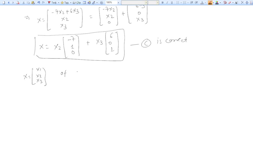 SOLVED: Describe and compare the solution sets of X1 7x2 6x3 and X1 7x2 ...