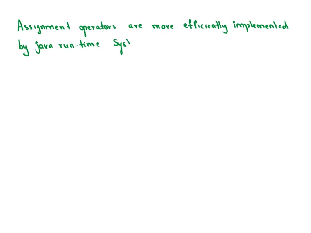 SOLVED: Which of the statements are incorrect?: Assignment operators ...
