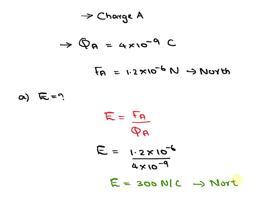 Solved 28 A Charge Qa 40 X 10 9 C Experiences A Net Electrostatic Force Of 12 X 10 6 N 9361