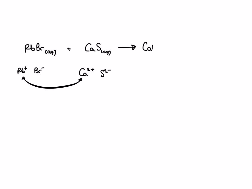 SOLVED: Rubidium bromide and calcium sulfide. Express your answer as a ...