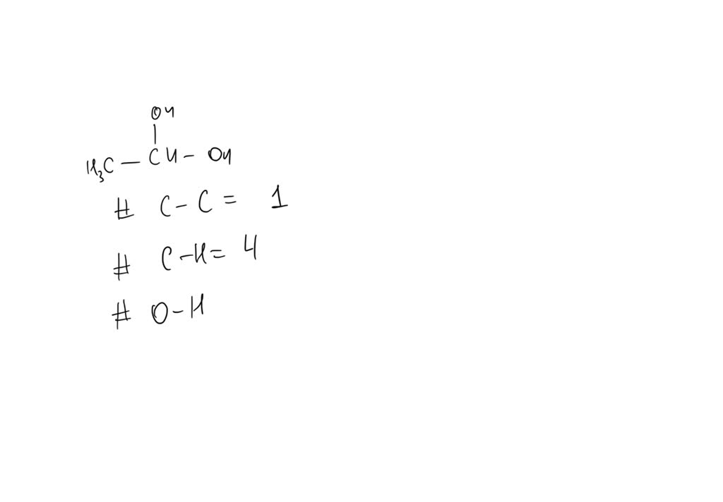 SOLVED: Use this condensed chemical structure to complete the table ...