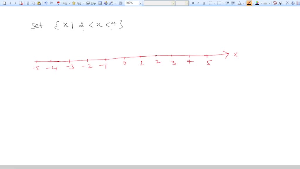 SOLVED: Graph the set on the number line.(x| 4