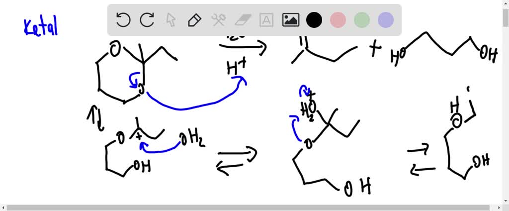 SOLVED: 3) Show the mechanism for the acid catalyzed hydrolysis of the ...