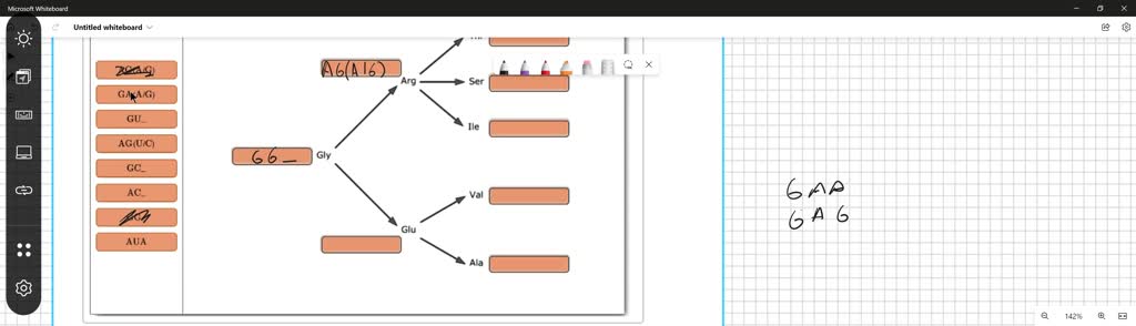 SOLVED: Determine the set of triplet codes in which only a single ...