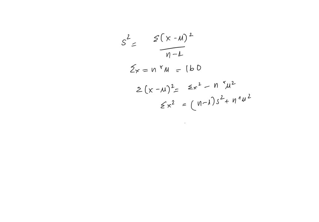SOLVED: Solve this question. 3The mean and sample standard deviation of the dataset consisting ...