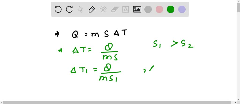 SOLVED: 2. Two objects have the same mass but different specific heats. Which of the following ...