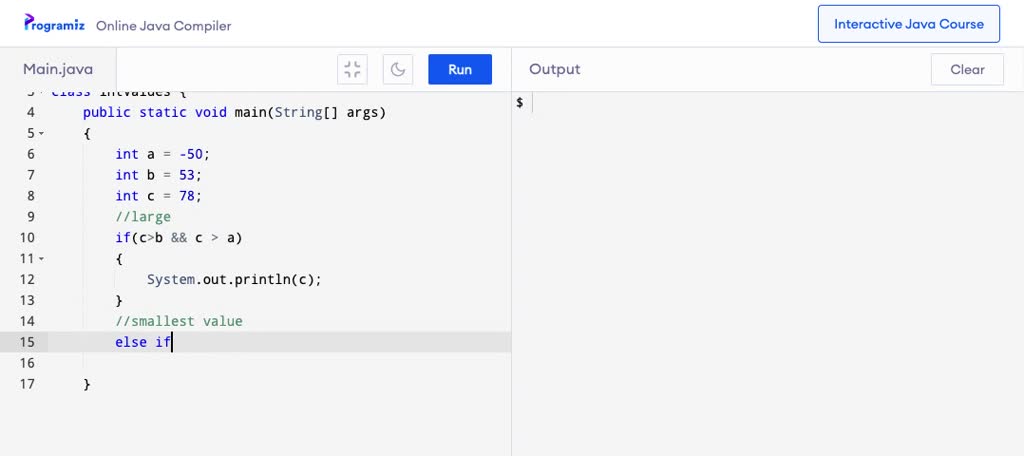 Solved Complete A Prewritten Java Program That Computes The Largest And Smallest Of Three 9265