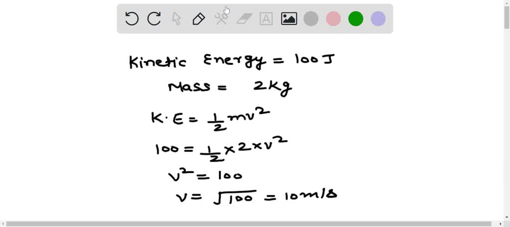 SOLVED: What’s the velocity of a ball falling with 100 joules of ...