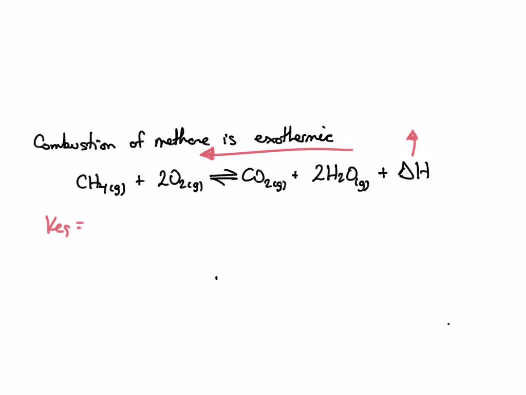 SOLVED: Consider the combustion of methane (as represented by the ...