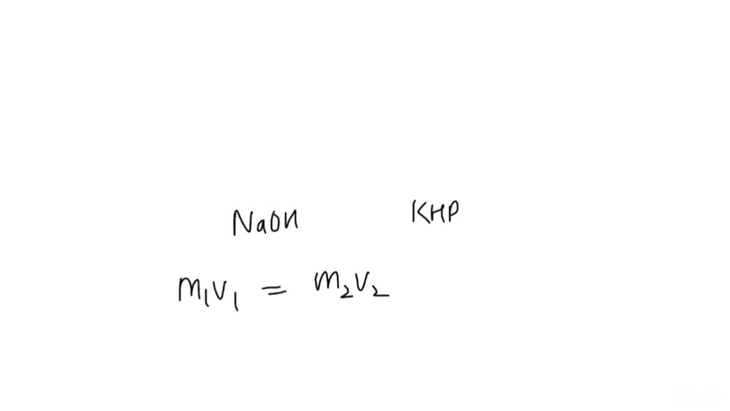 SOLVED: Potassium hydrogen phthalate (KHP, KHC8H4O4) is also a good ...