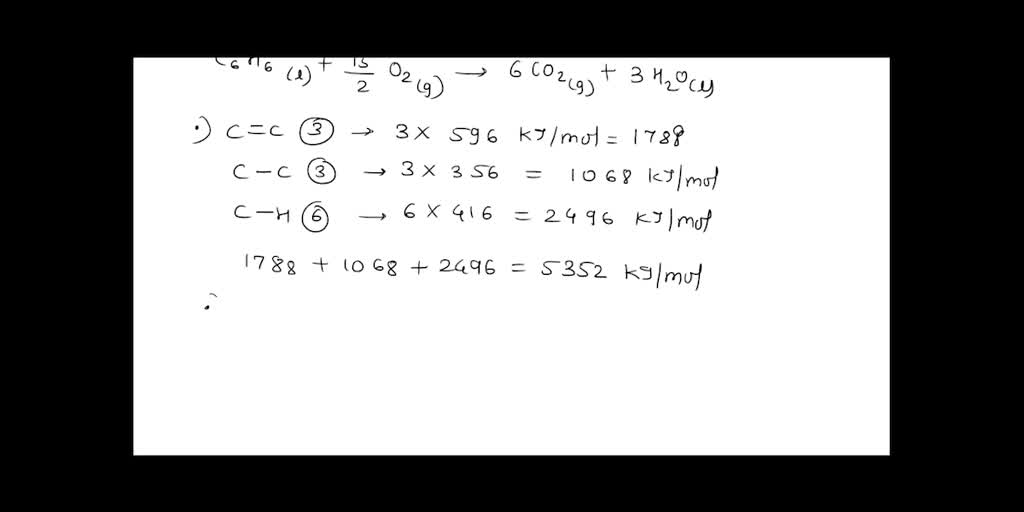 SOLVED: Write out the reaction for the complete combustion of benzene ...