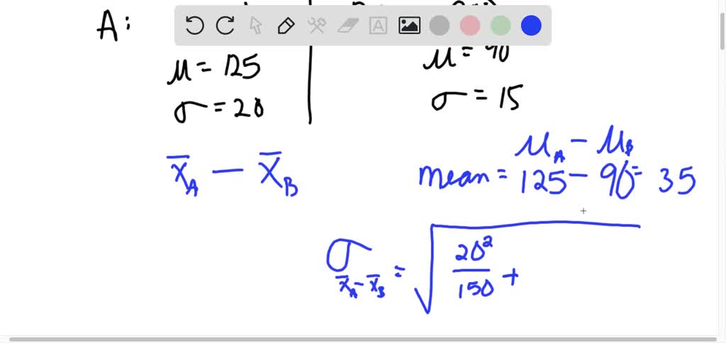 SOLVED: An SRS of size 150 is taken from Population A with mean 125 and standard deviation 20 ...