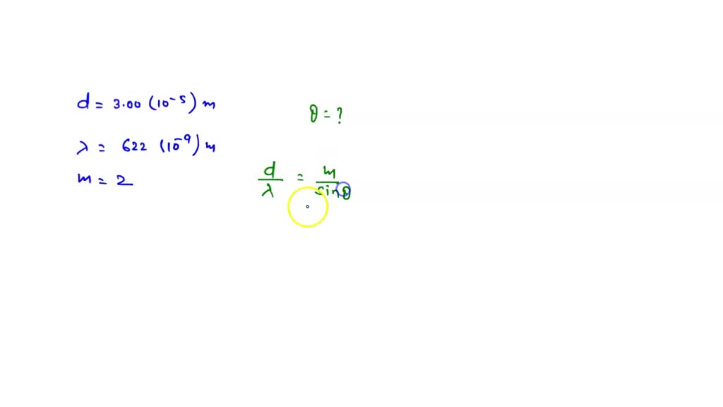 SOLVED: A diffraction grating has 3.00 x103 lines per centimeter. At ...