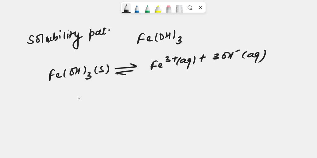 SOLVED: What is the solubility product expression for Fe(OH)2? Select ...