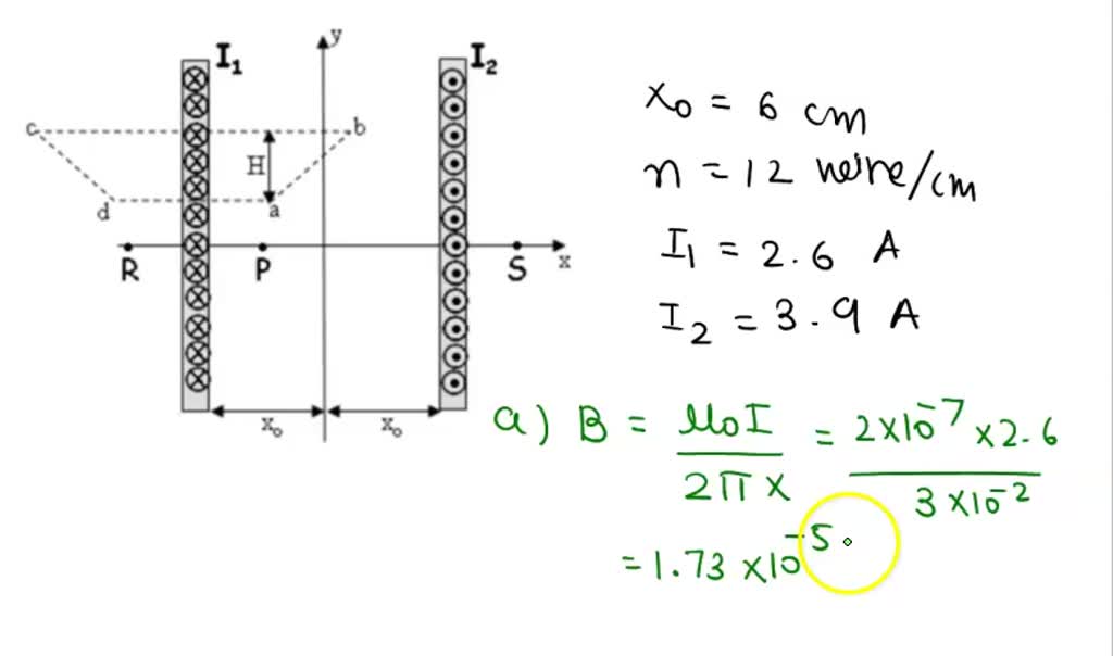 SOLVED: Three infinite straight wires are fixed in place and aligned ...