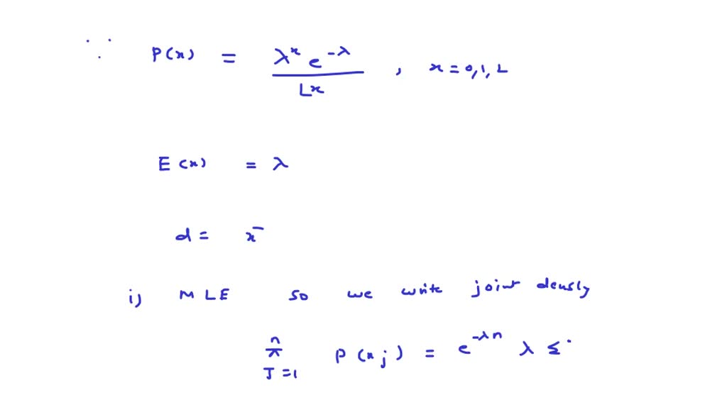 Solved Prove That The Method Of Moments Estimator Mme Of The Mean Of