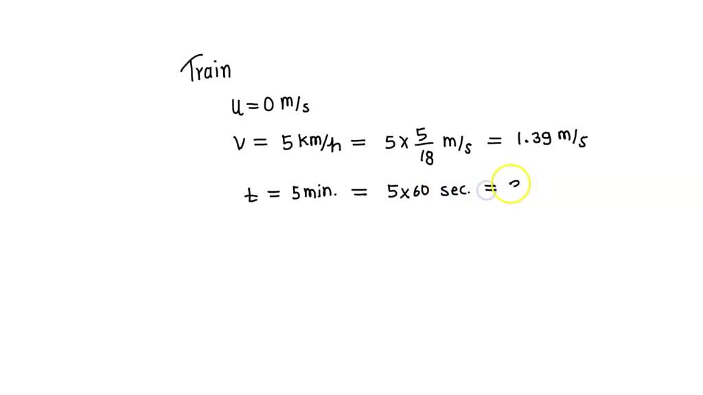SOLVED: A train starting from railway station and moves with uniform ...