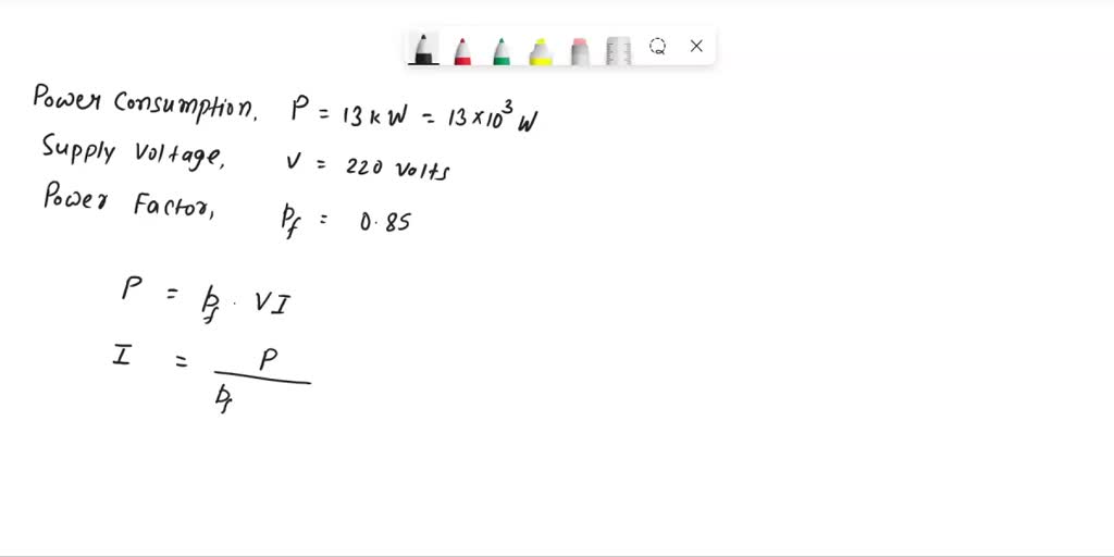 SOLVED: A 220V, 1-phase sub-main circuit is used to provide the power ...