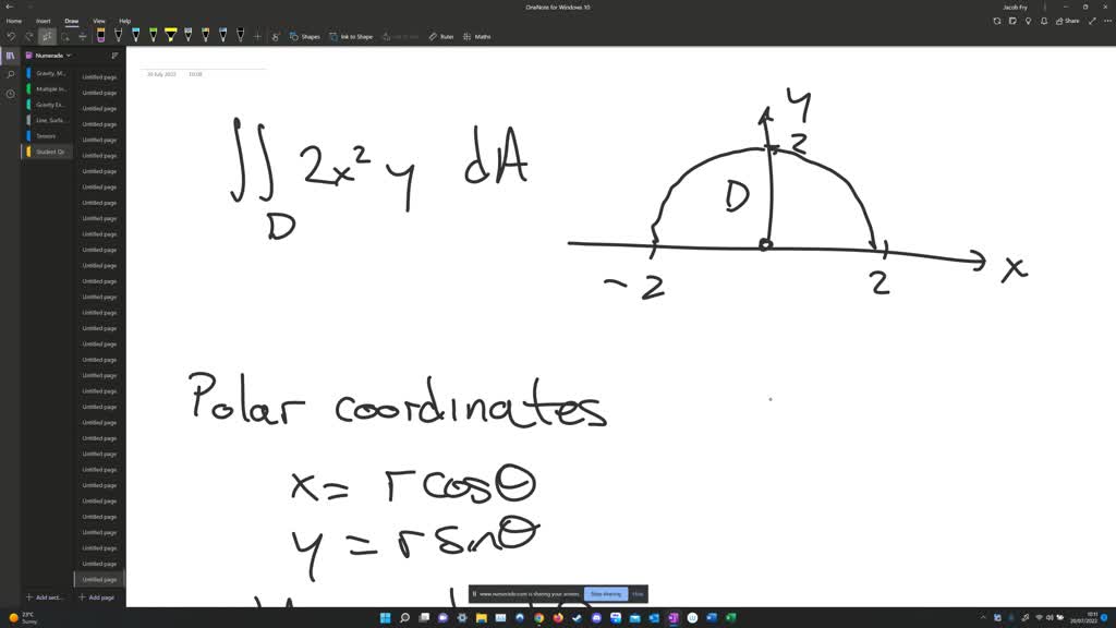 SOLVED: Evaluate the given integral by changing to polar coordinates. ∫ ...