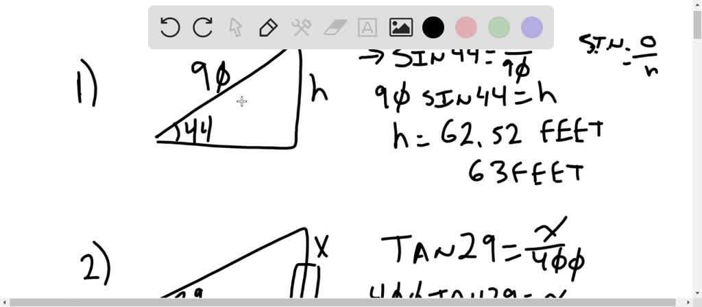 Solved Quinn Is Flying A Kite The Angle Of Elevation Formed By The Kite String And The Ground 