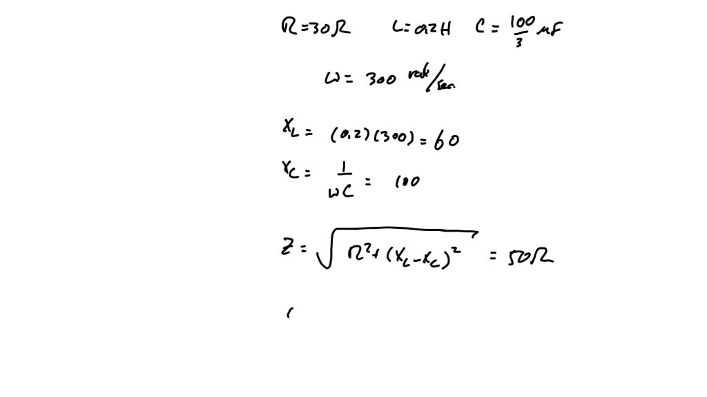 SOLVED: Q2. Calculate the power factor (PF) seen by the source and the ...