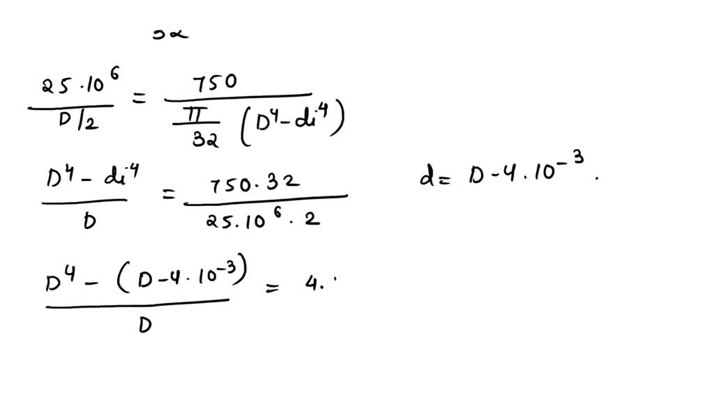 SOLVED: 'copper tube with circular cross section has length 55 m ...
