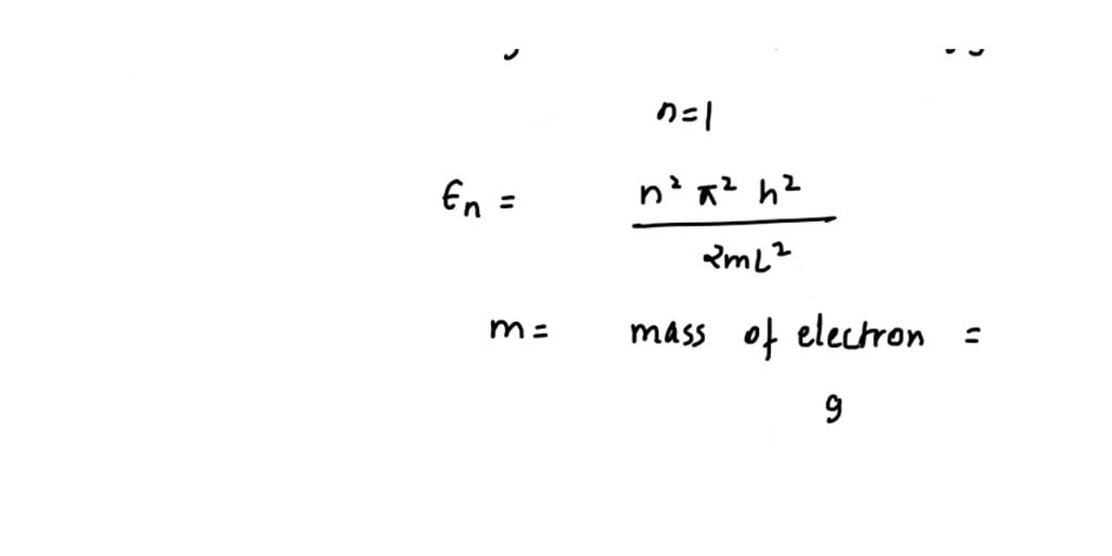 SOLVED: Calculate the Zero-point energy for a particle in an infinite potential well for an ...