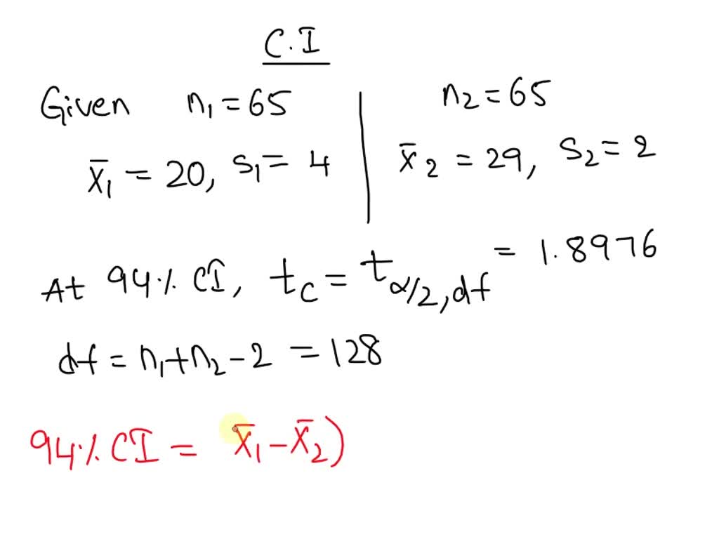 SOLVED: A study of 'working actors looked at age and gender: One sample ...