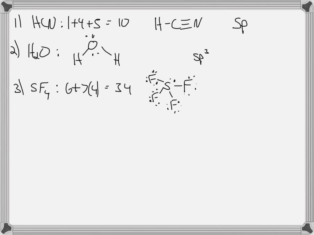 SOLVED: Match the molecule with the correct hybridization scheme ...