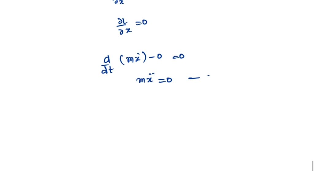 SOLVED: Using Lagrange's method, find the differential equations for ...