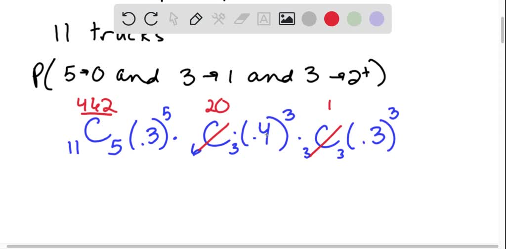 SOLVED: The probabilities are 0.3, 0.4, and 0.3 that a trailer truck ...