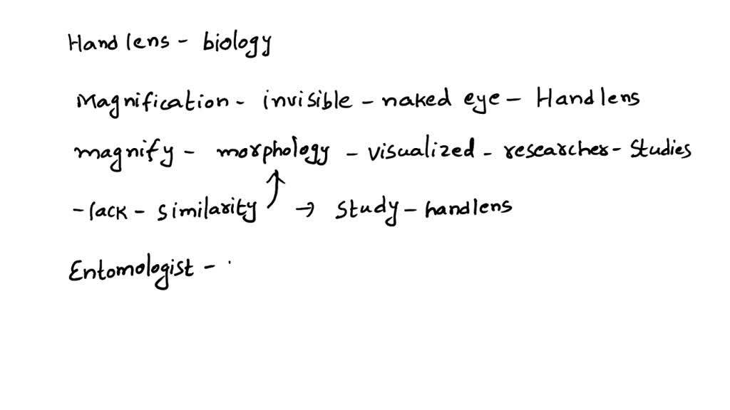 SOLVED: Importance of using hand lens in classification of organisms in ...