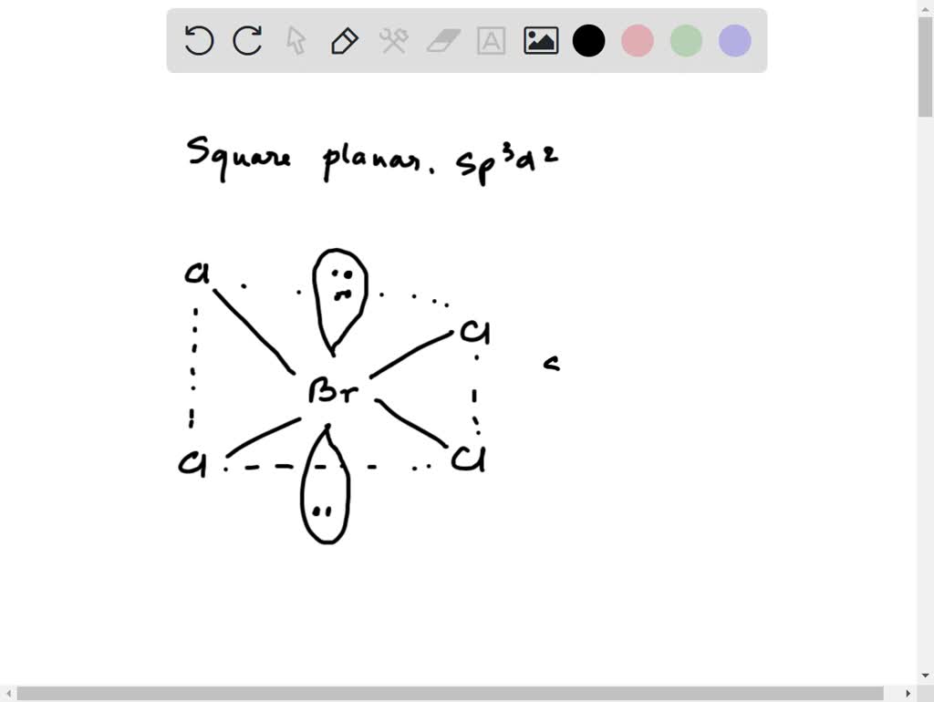SOLVED: QUESTION 36 Draw the Lewis structure for BrCl 4 The molecular ...